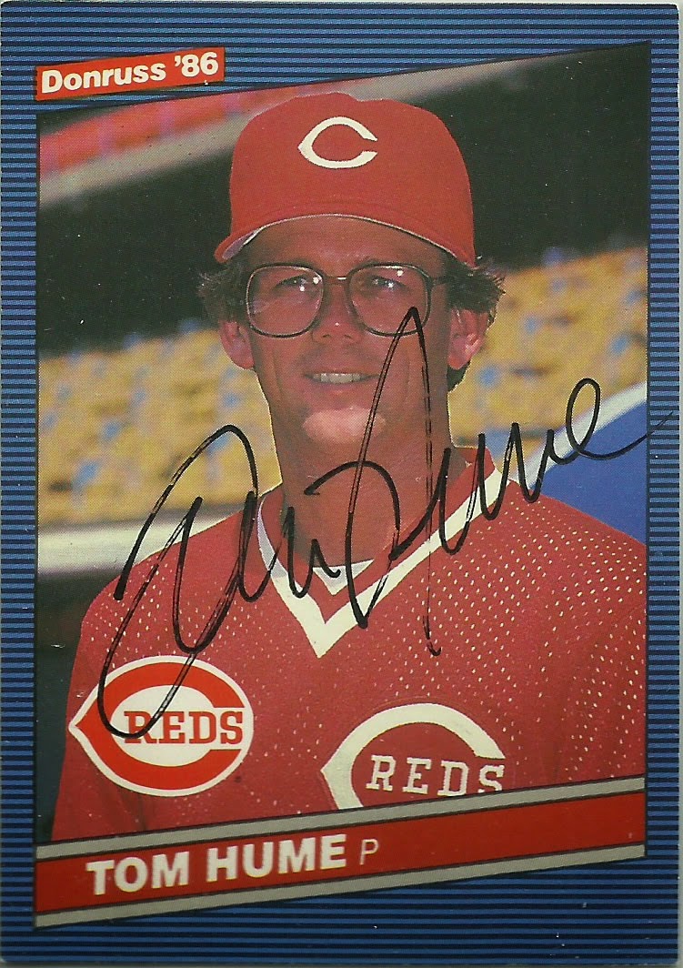 Cincinnati Reds Baseball Card Collector: TTM: Tom Hume