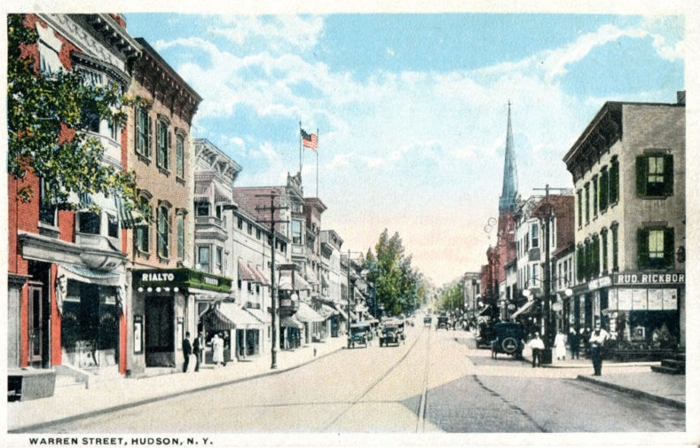 Old Pictures of Columbia County NY: Warren Street, Hudson NY