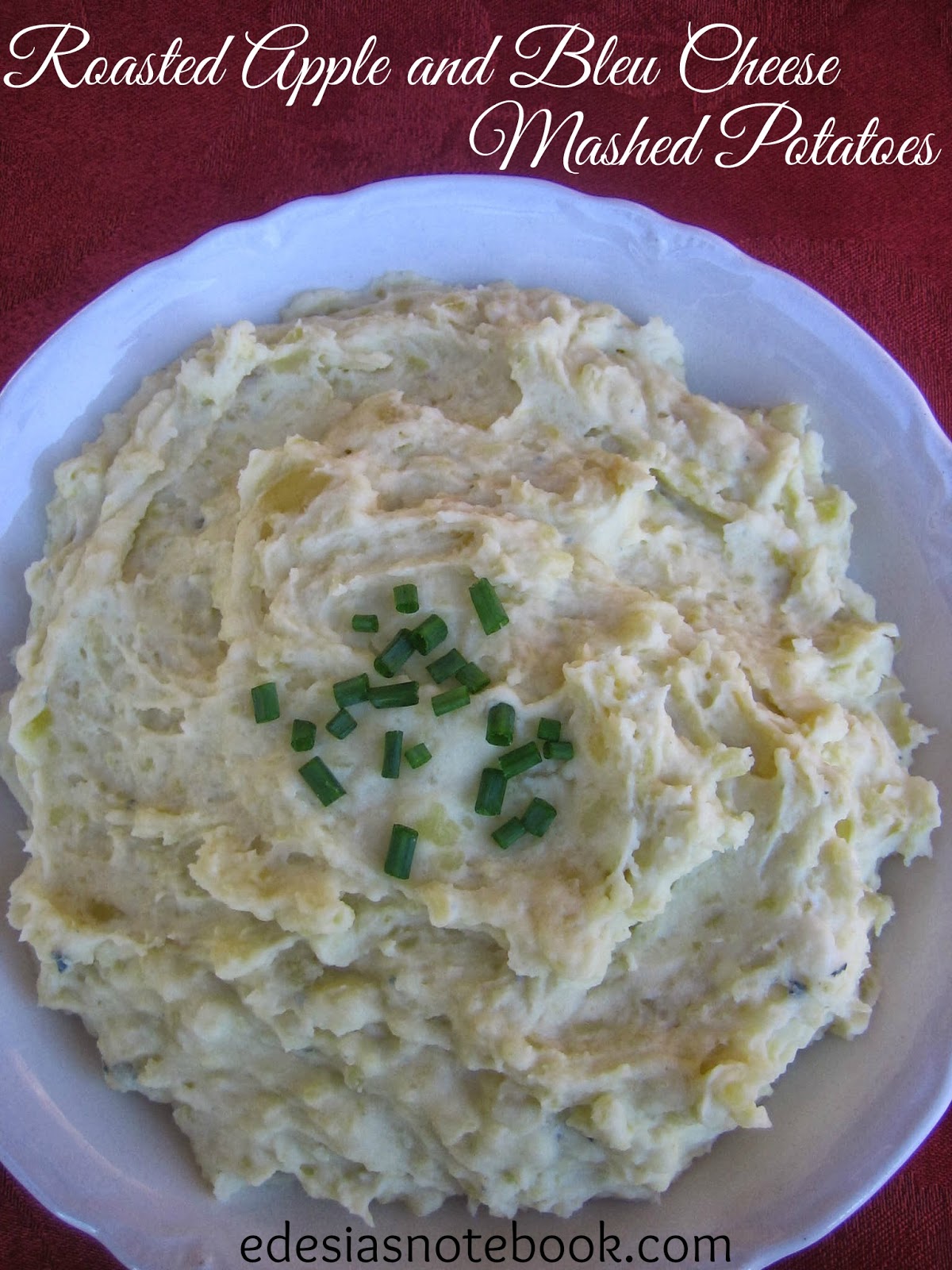 Roasted Apple and Bleu Cheese Mashed Potatoes ~ Edesia's Notebook