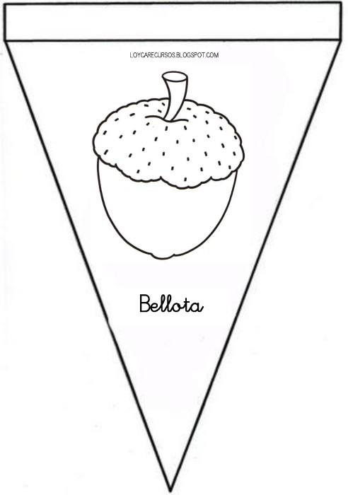 RECURSOS DE EDUCACIÓN INFANTIL: BANDERINES DEL OTOÑO