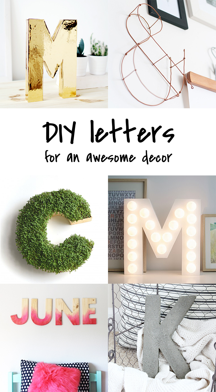 DIY to try # Letters