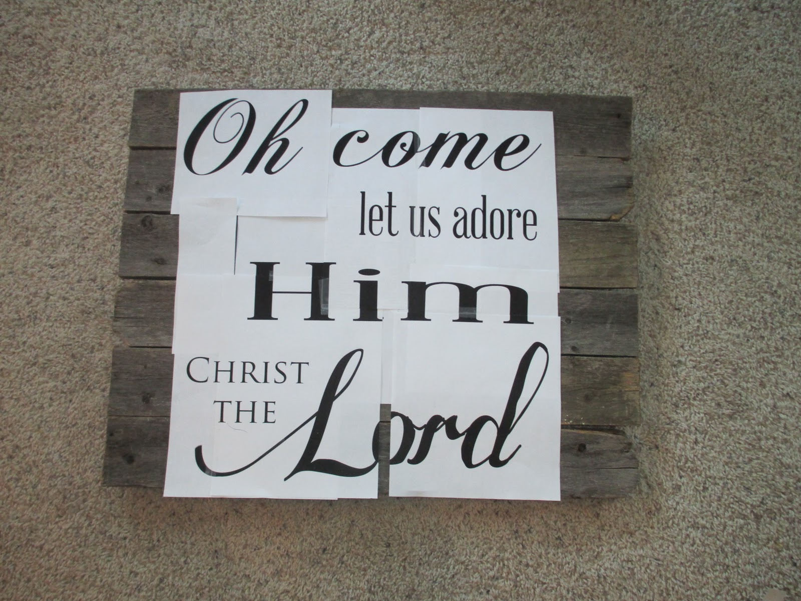 Simply Thrifty: Reclaimed Wood Sign