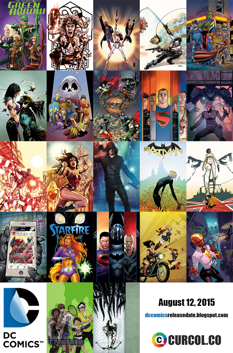 DC Comics Release Date: DC Comics Release List August 12, 2015