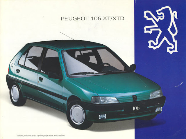 .: 106 XT-XTD 1993 Catálogo Brochure (Fr)