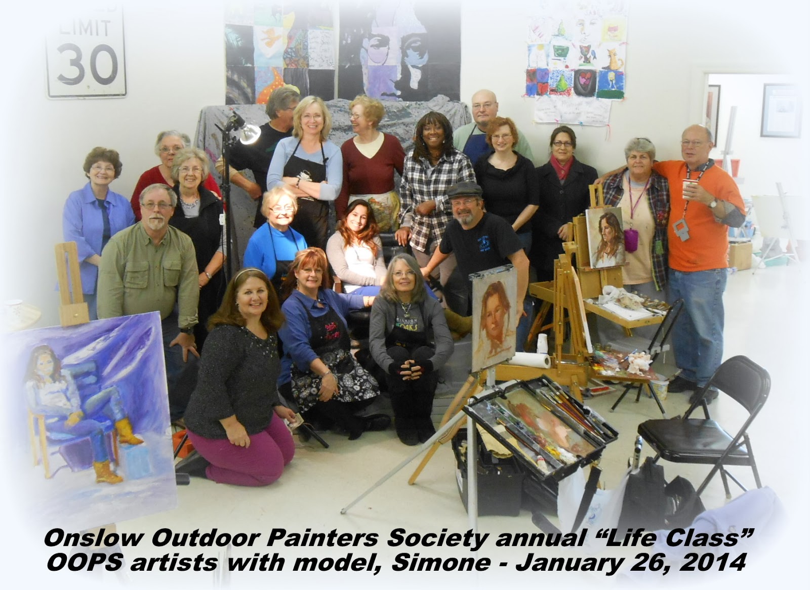 onslow art expressions: Life Class was AWESOME! We had a Great model!