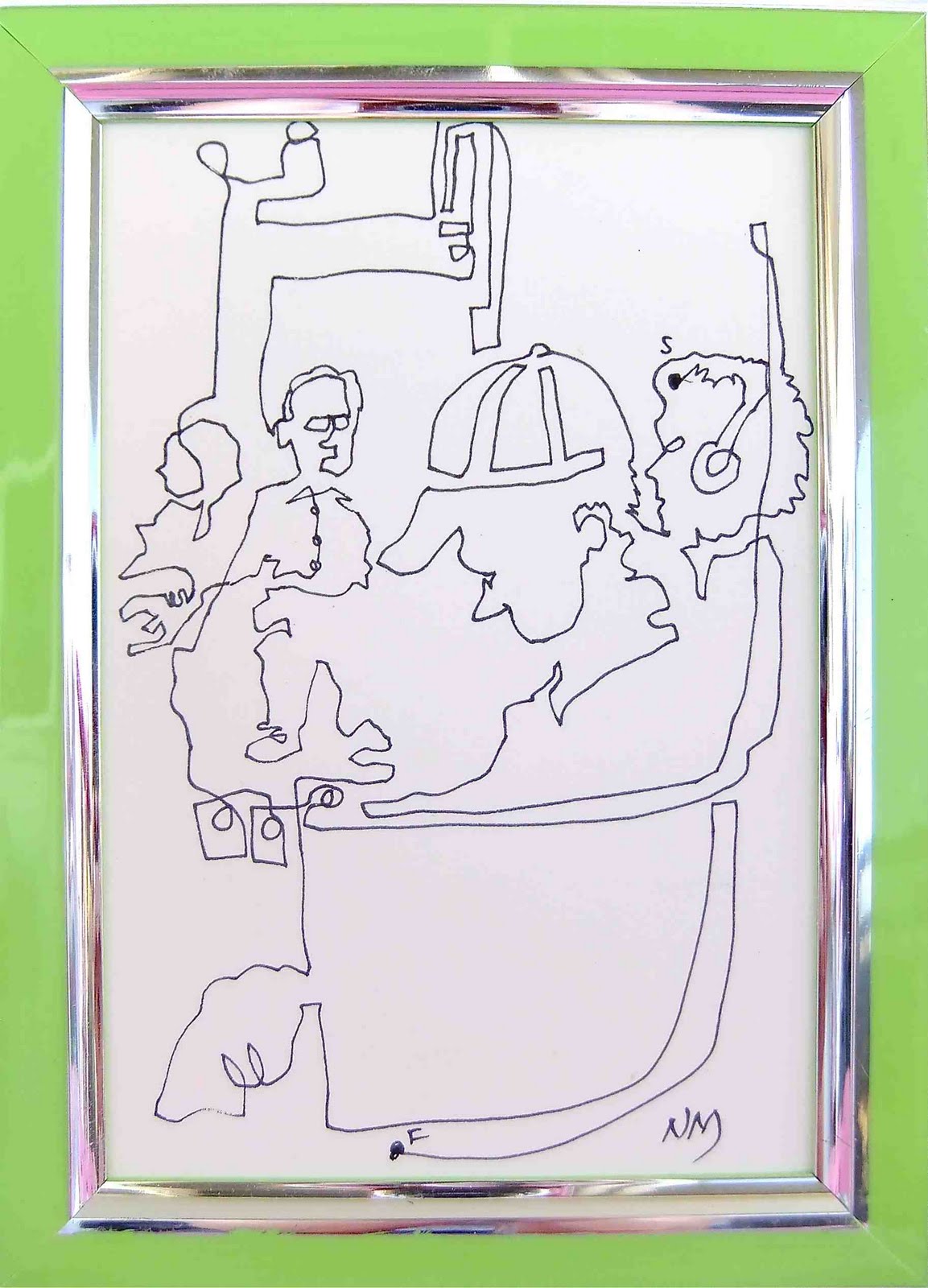 NORA MacPHAIL - ARTIST: Line Drawings - On The Subway...