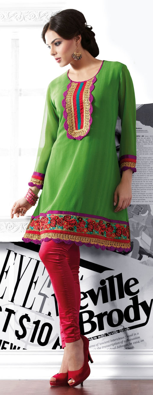 Fancy Party Wear Tunics | Embroidered Tunics Indian Designs 2013 ...