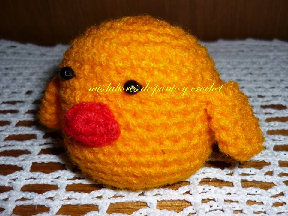 mis labores de punto y crochet: Amigurumis, pollito