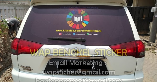 sticker one way vision: Sticker Oneway Kaca Mobil