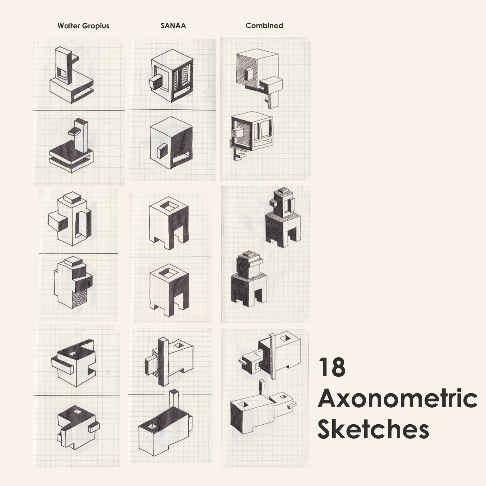 TeresaPeng1101: 36 Textures + Axonometrics