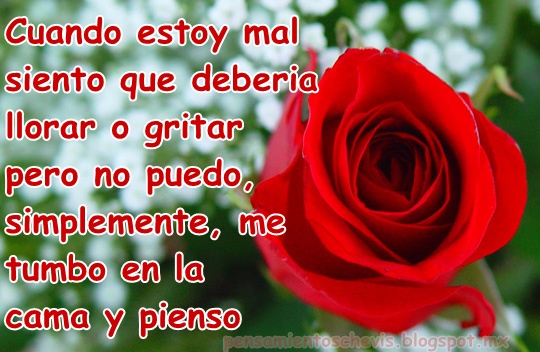 Reflexiones y pensamientos: Cuando estoy mal