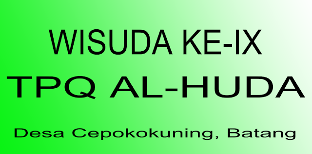 Titipan: Contoh Banner atau Spanduk Wisuda TPQ