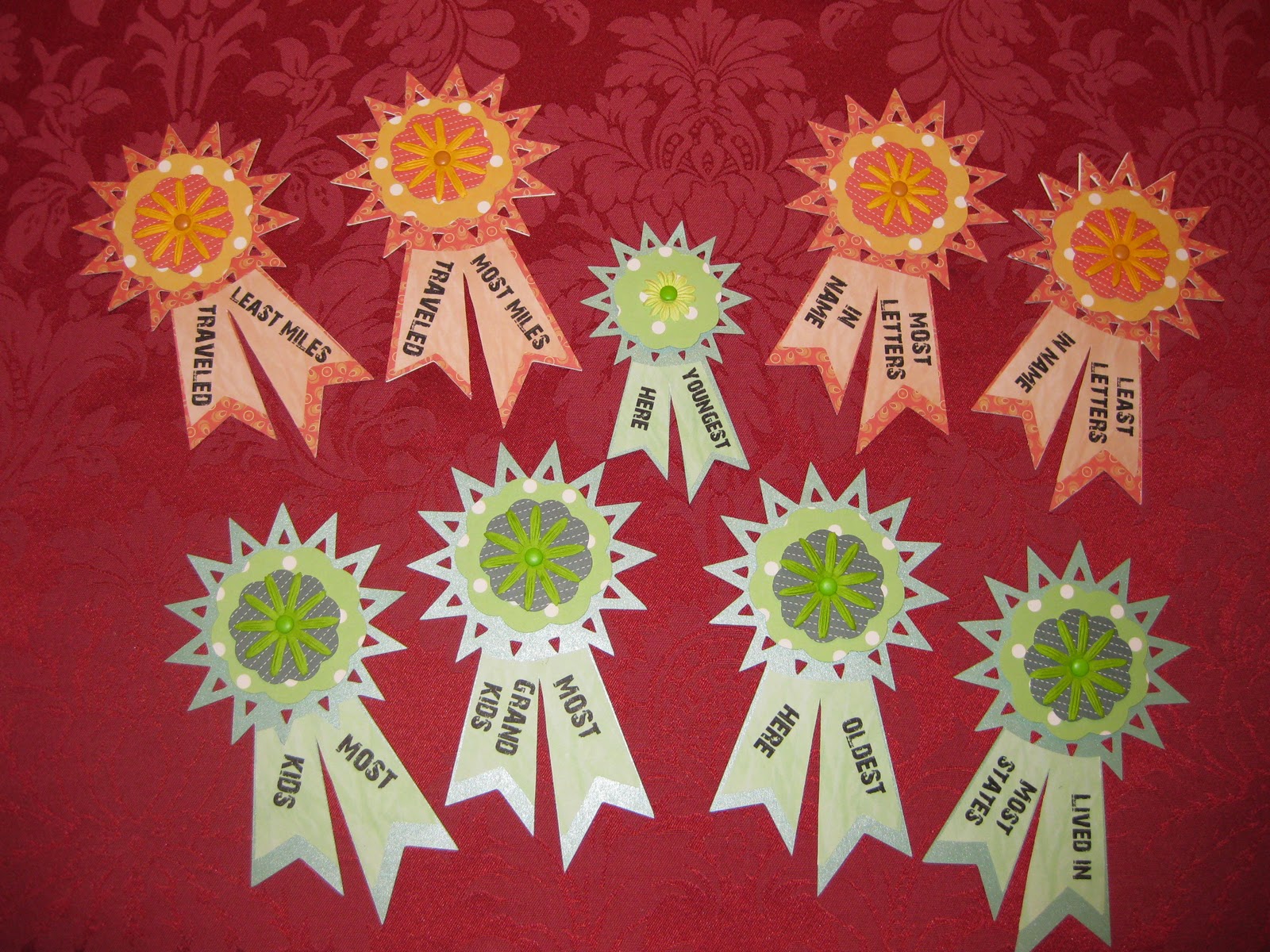 Eva's Scraps N' Cards: Paper Award Ribbons for my Family Reunion