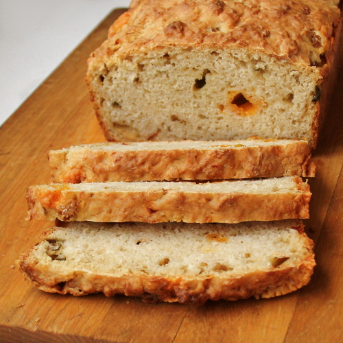 Cookistry: Cheese and Giardiniera Beer Bread