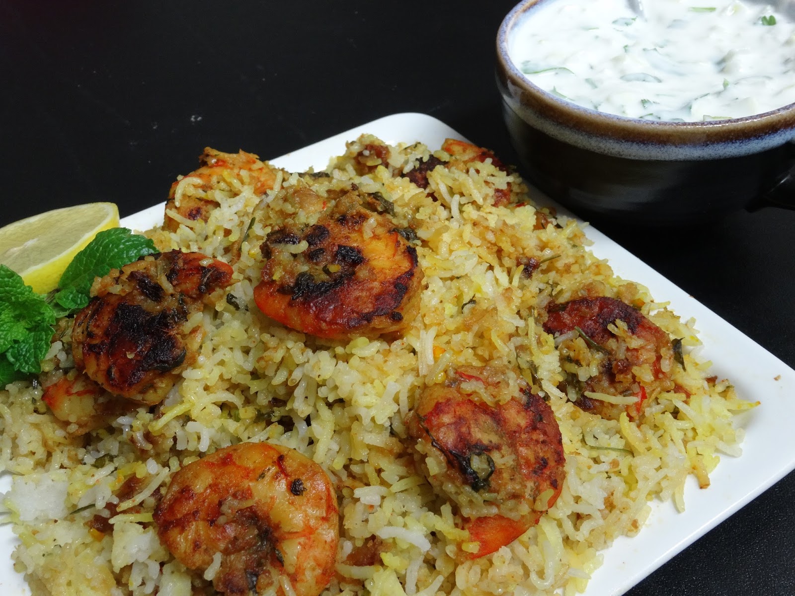 Prawn Biryani / Shrimp Biryani - Hyderabadi Style | Steffi's Recipes