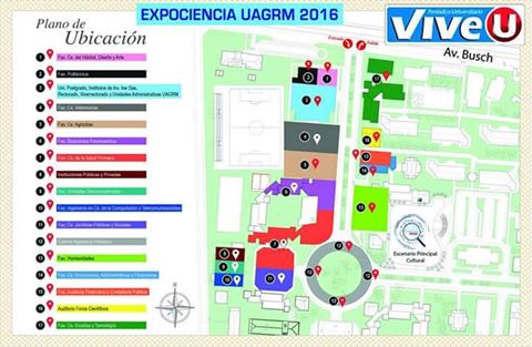 Visita la #ExpocienciaUAGRM2016, te compartimos el plano de ubicación ...