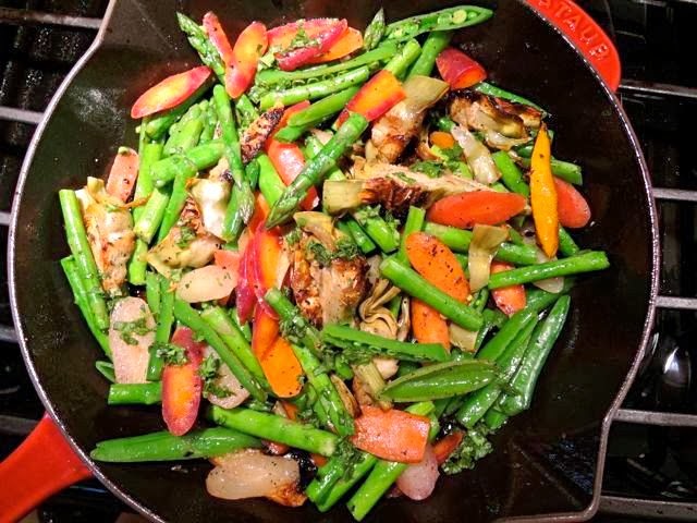 The Briny Lemon: Spring Vegetables with Lemon-Herb Drizzle