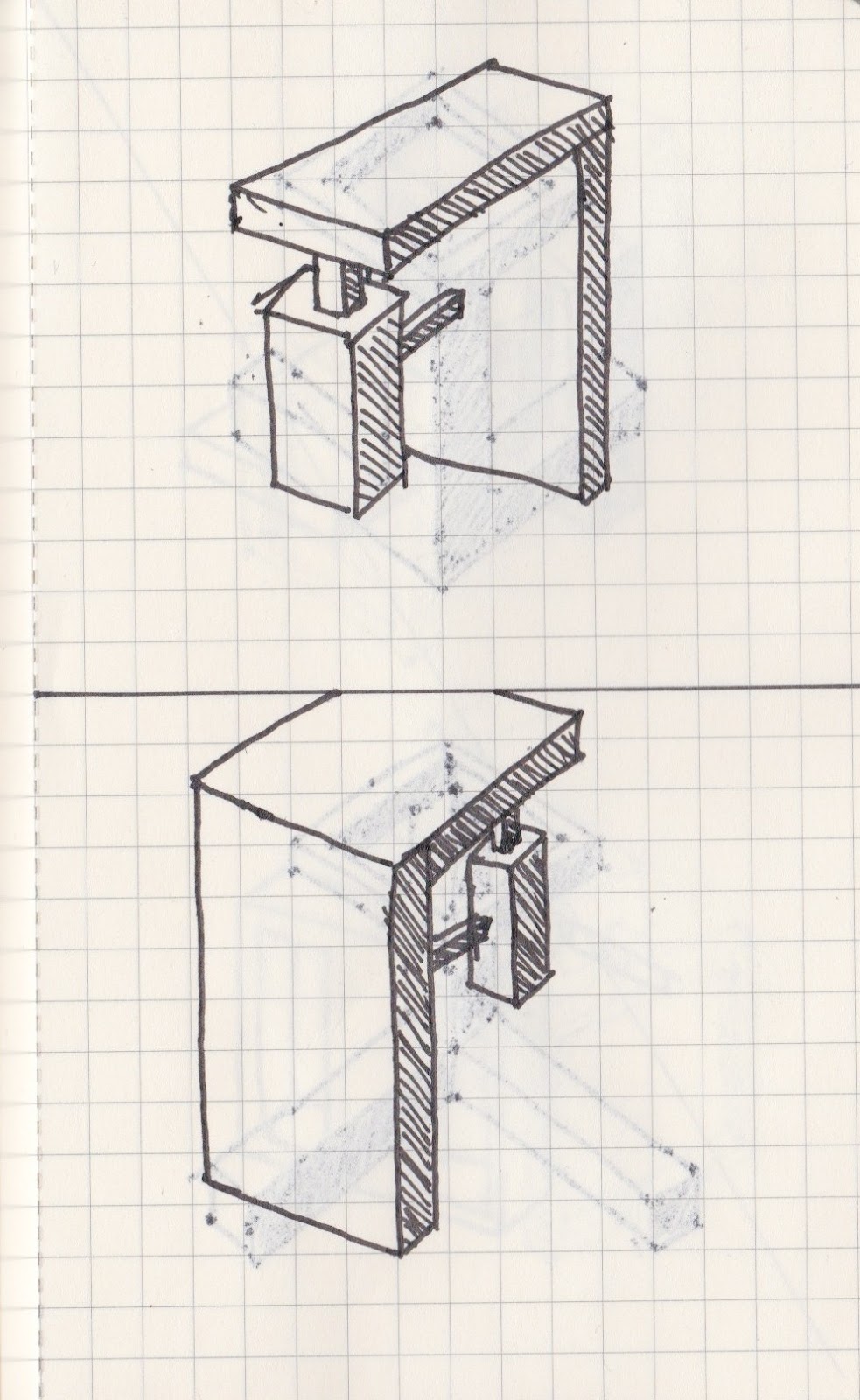Jeff's ARCH: 3D model (axonometric drawing) 2