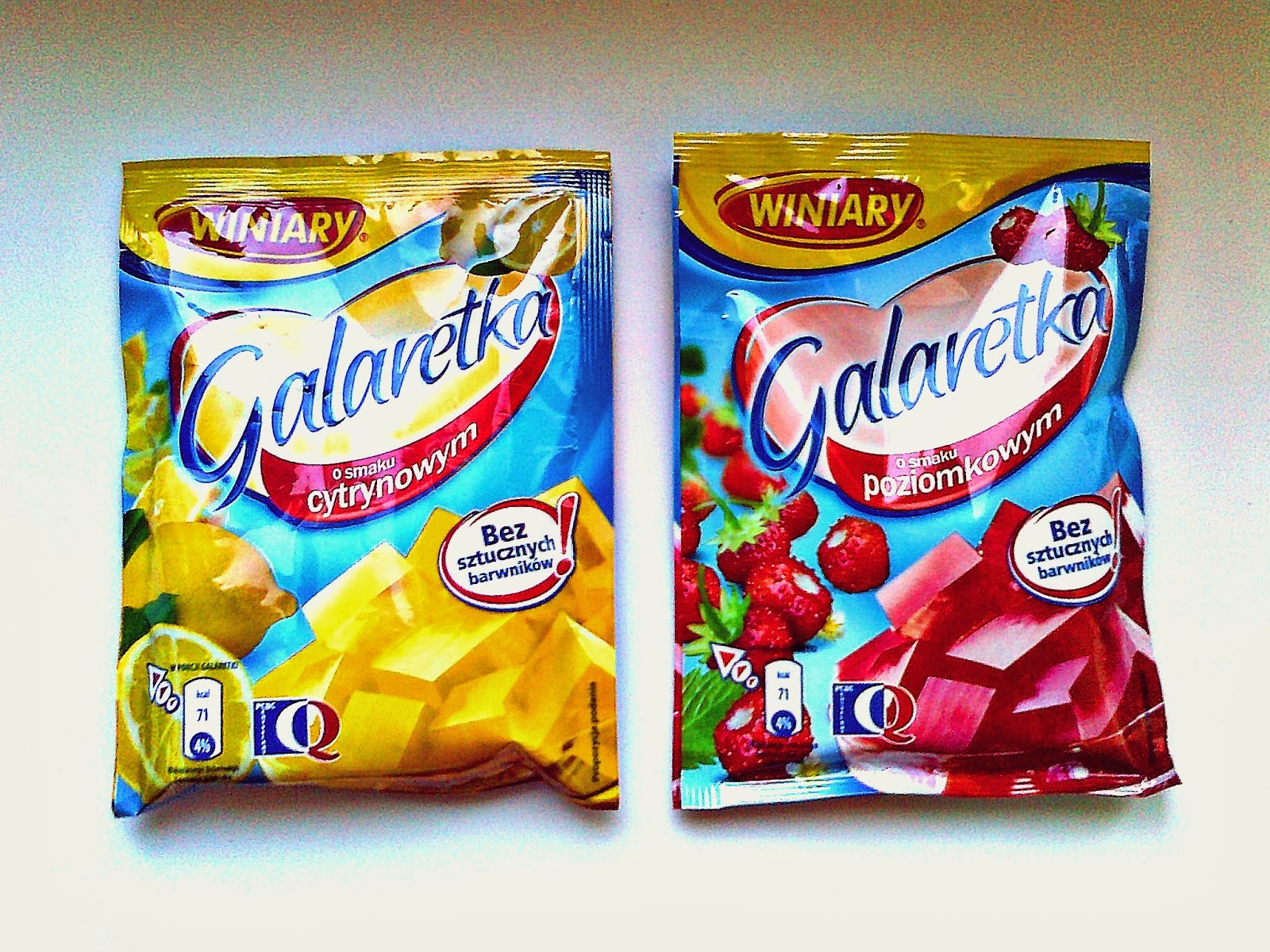 Podane na talerzu: Galaretka WINIARY o smaku cytrynowym vs o smaku ...