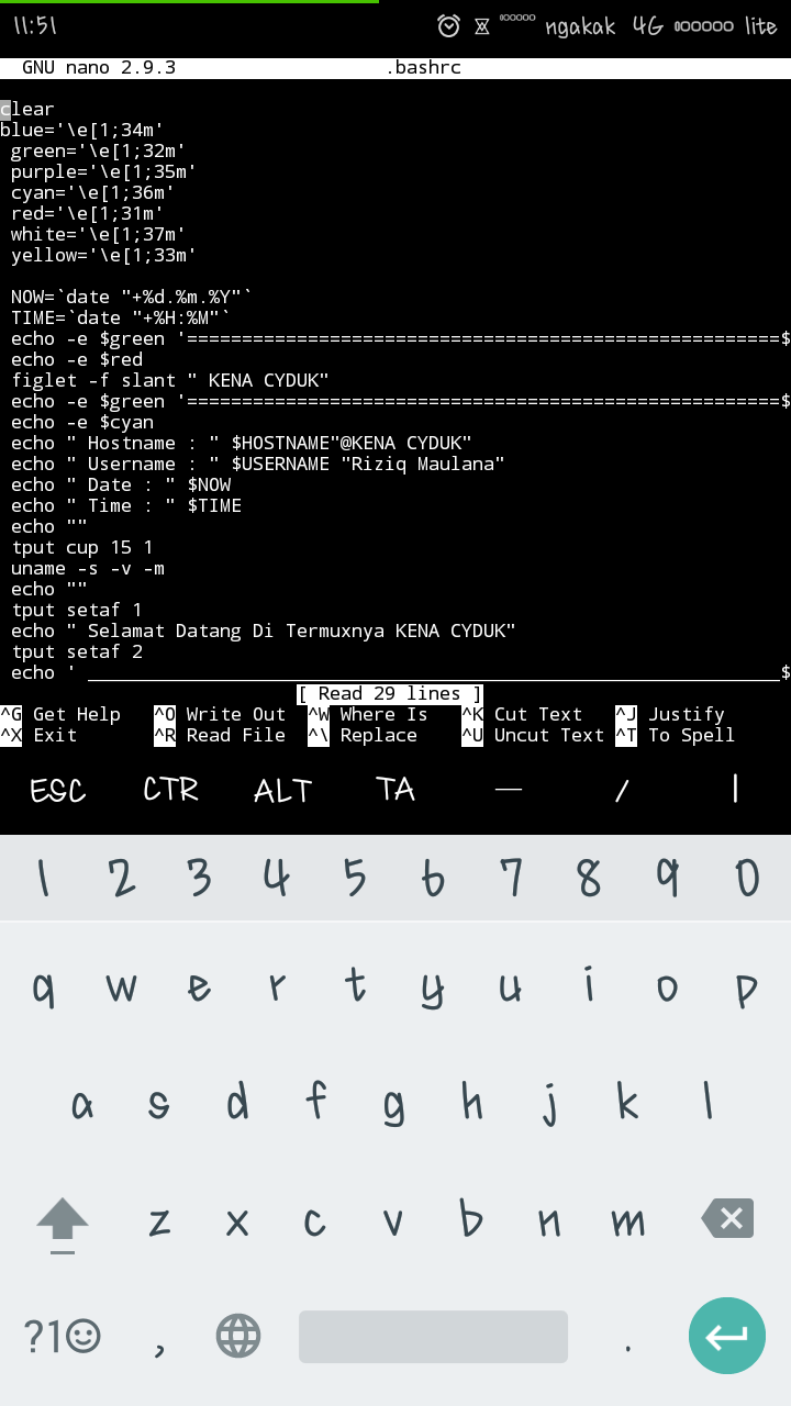 Cara merubah tampilan bawaan termux - Enjoydong
