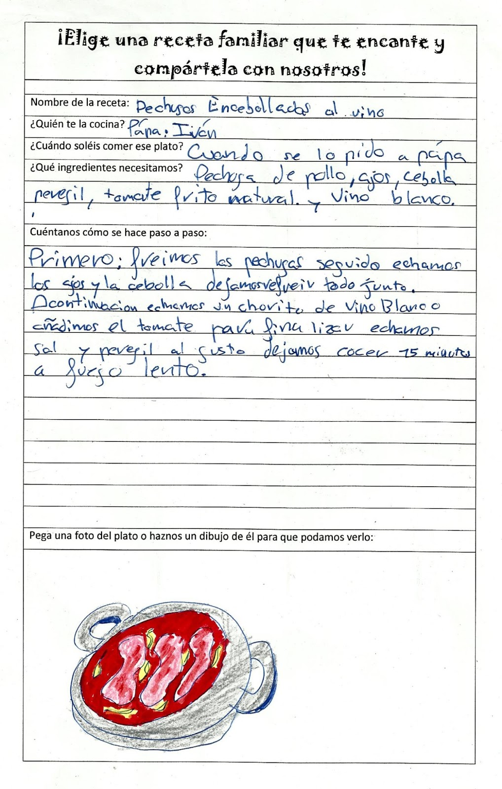 El blog de Laura Benítez: RECETAS FAMILIARES