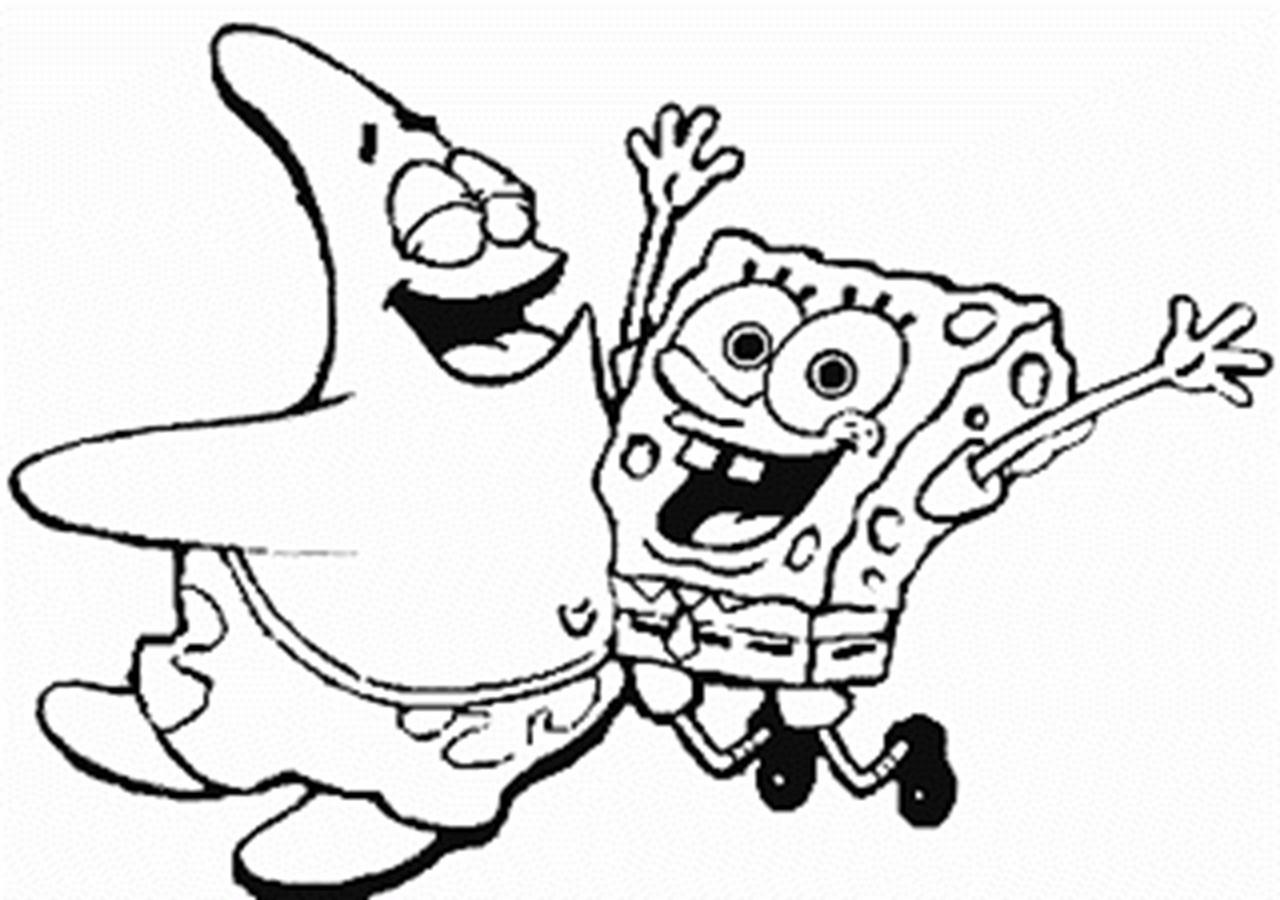 Kumpulan Gambar Mewarnai Spongebob Terbaru Gambar Mewarnai Spongebob