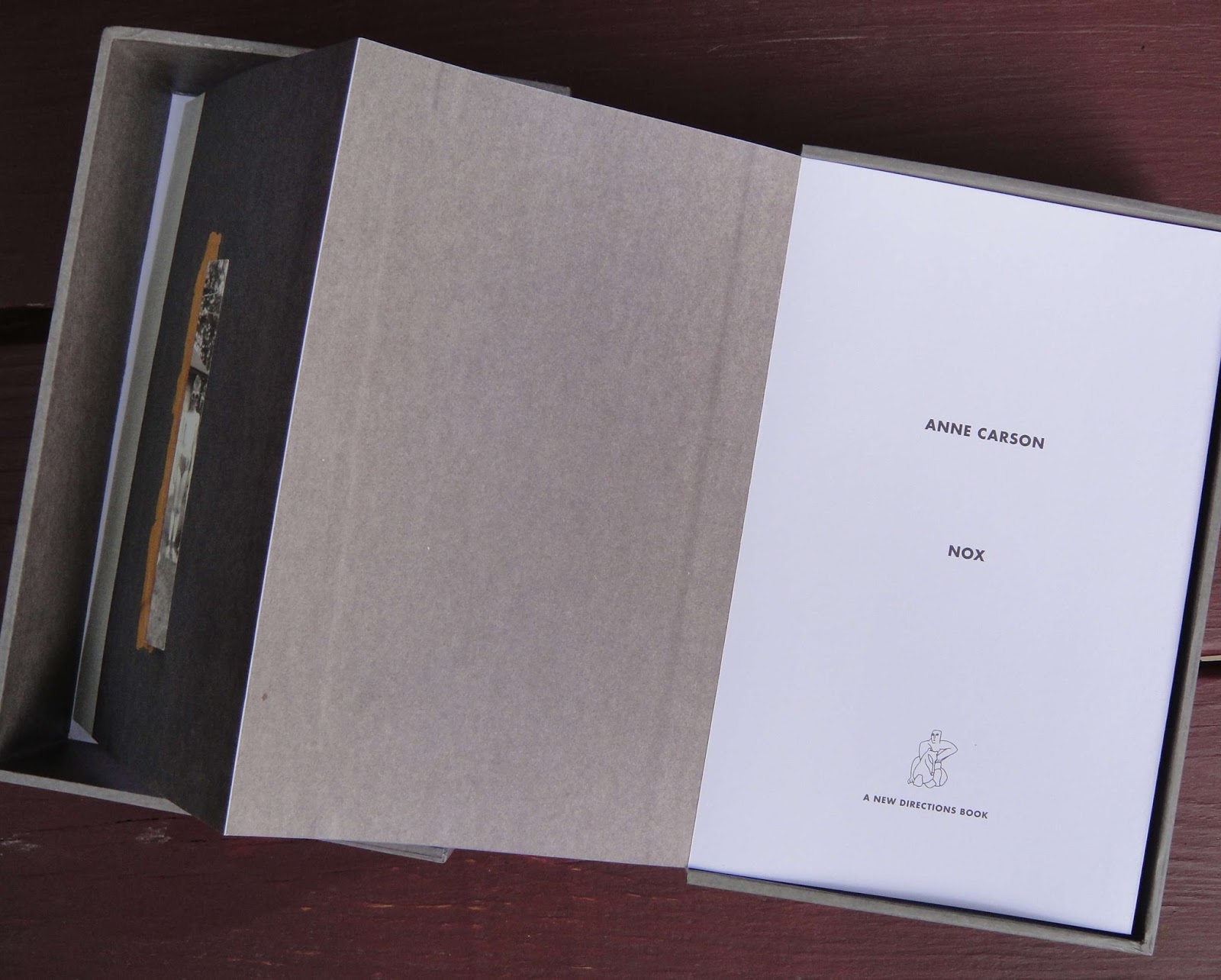 accordion publications: Anne Carson, Nox, New Directions, New York, 2010