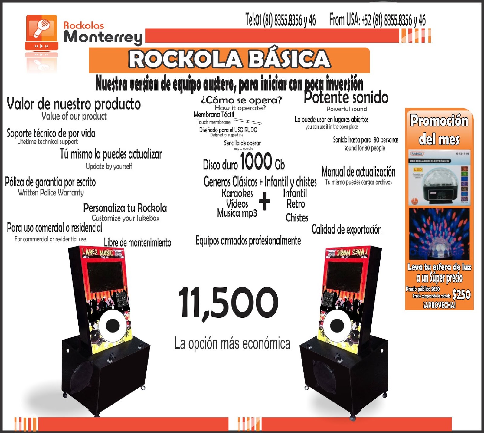 ROCKOLAS MONTERREY