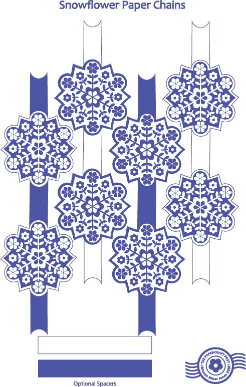 The Papercraft Post: Snowflower Paper Chains