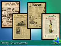 Corporation "SimsStroy": The Sims 4. Painting "Retro newspapers"