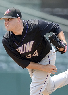 Tribe Prospect Countdown: #35 RHP Cory Burns | Black Glossy White Glossy