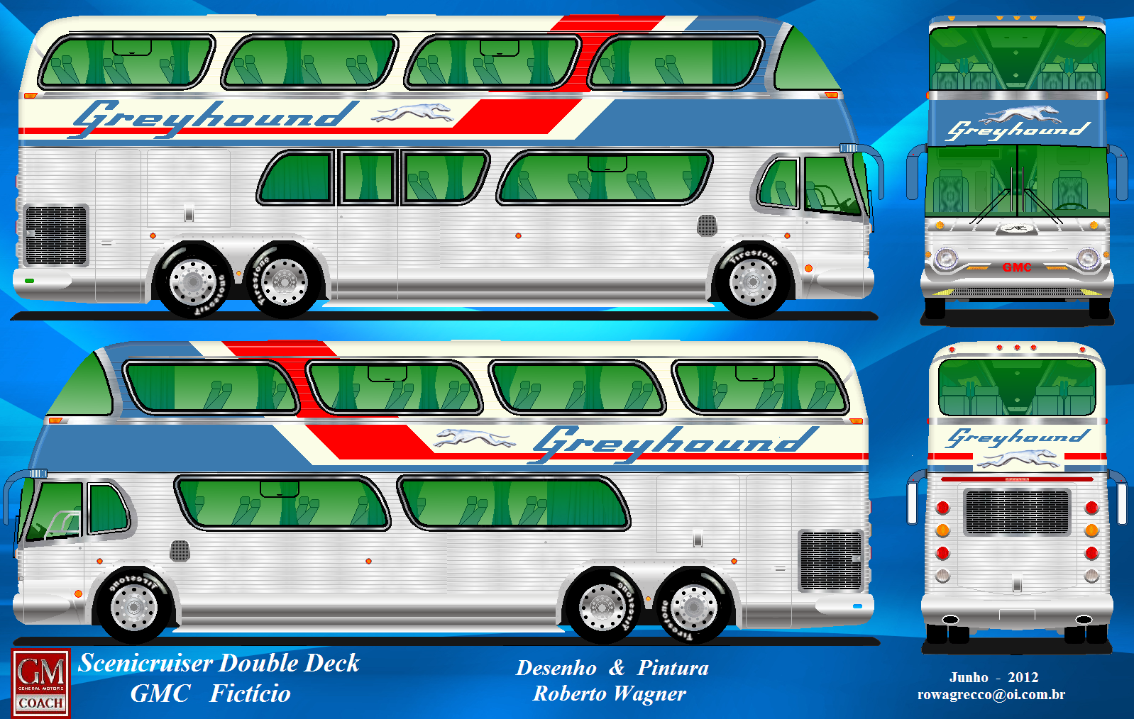 Planeta Bus Design: Greyhound - Scenicruiser DD Fictício