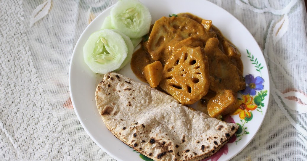 Spice and Curry: Lotus Root Curry - Kamalkakdi Ki Sabzi