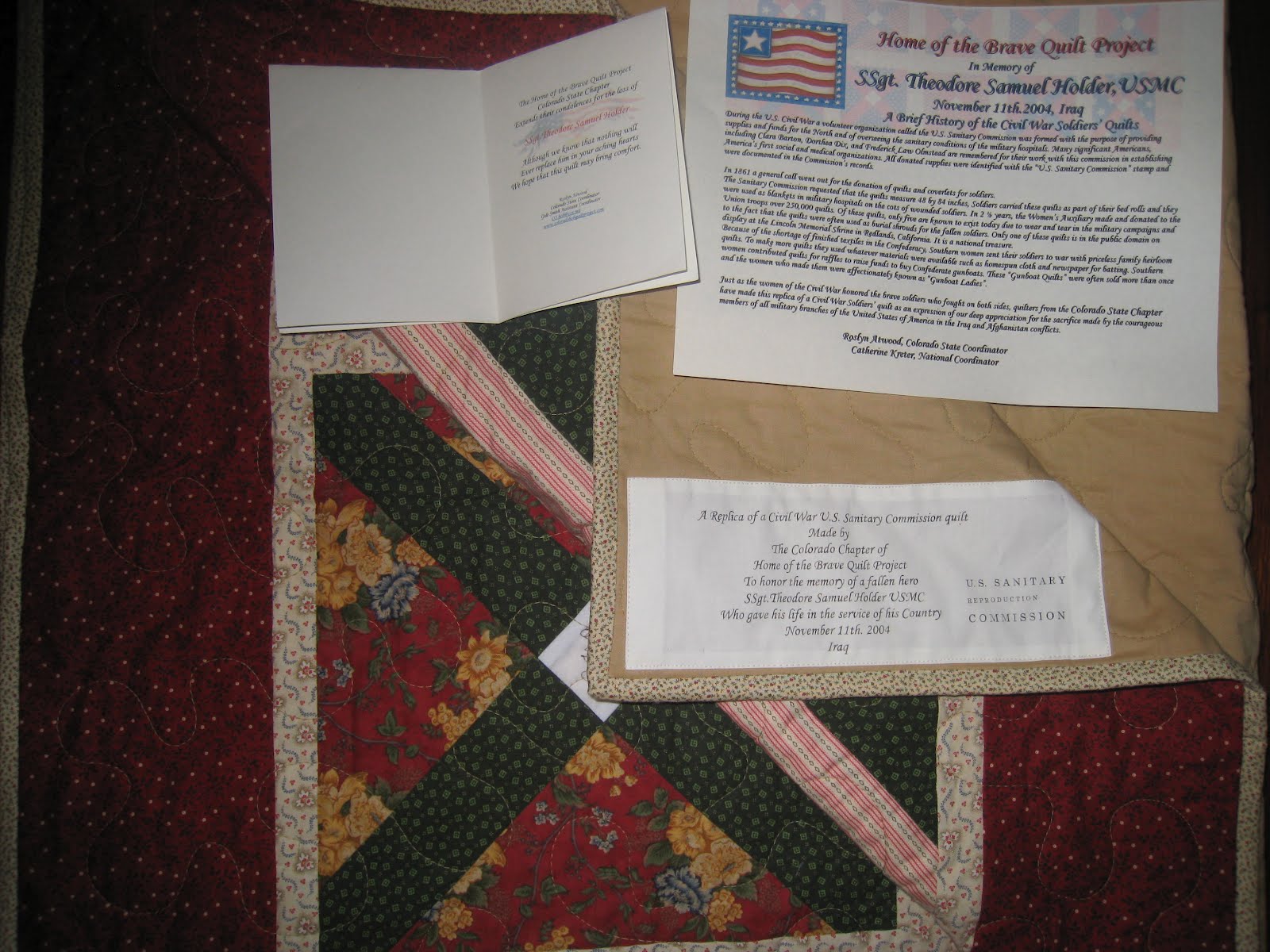 Colorado Home Of The Brave Quilt Project