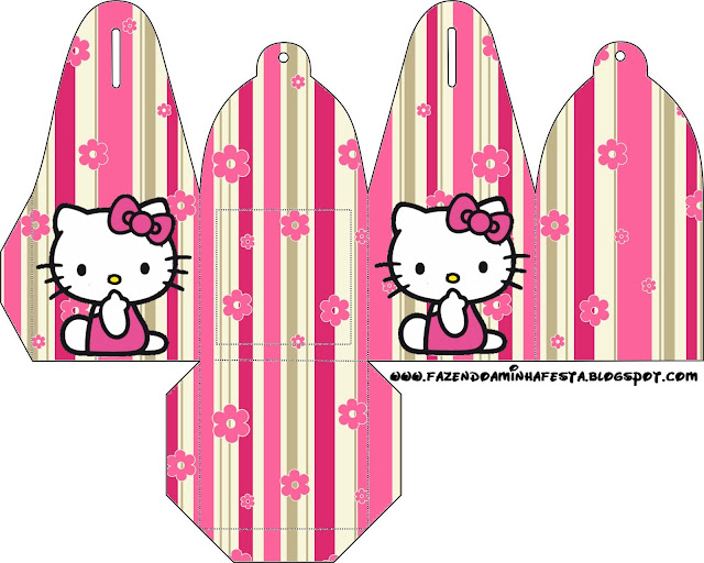 Hello Kitty with Flowers: Free Printable Boxes. - Oh My Fiesta! in english