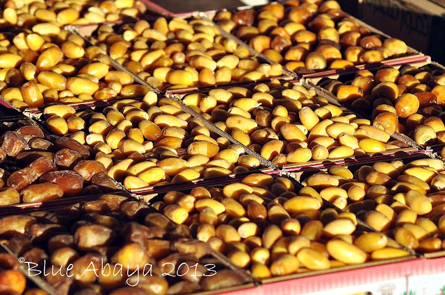 Visit Riyadh's Date Souk - Blue Abaya