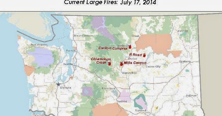 Northwest Interagency Coordination Center: 7/17/2014 NW Large Fire Map