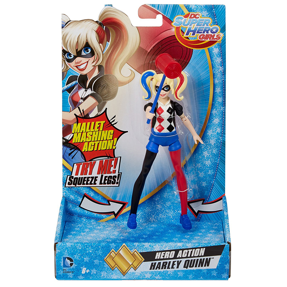 DC Super Hero Girls Harley Quinn Action Figures Hero Action Mallet Mashing Action Doll | The Toy ...