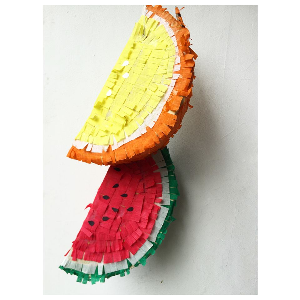 diy fruit pinata