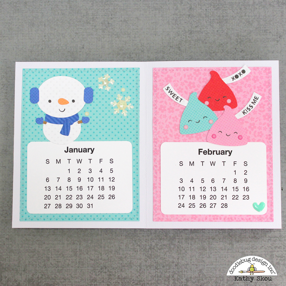 Doodlebug Design Cut File Feature: Desk Calendar – Lori Whitlock