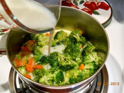 Tweaked at Chez Jan: Cream of Broccoli & Carrot Soup