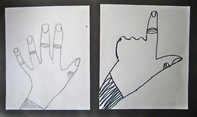 Use Your Coloured Pencils: Contour Drawing Hands