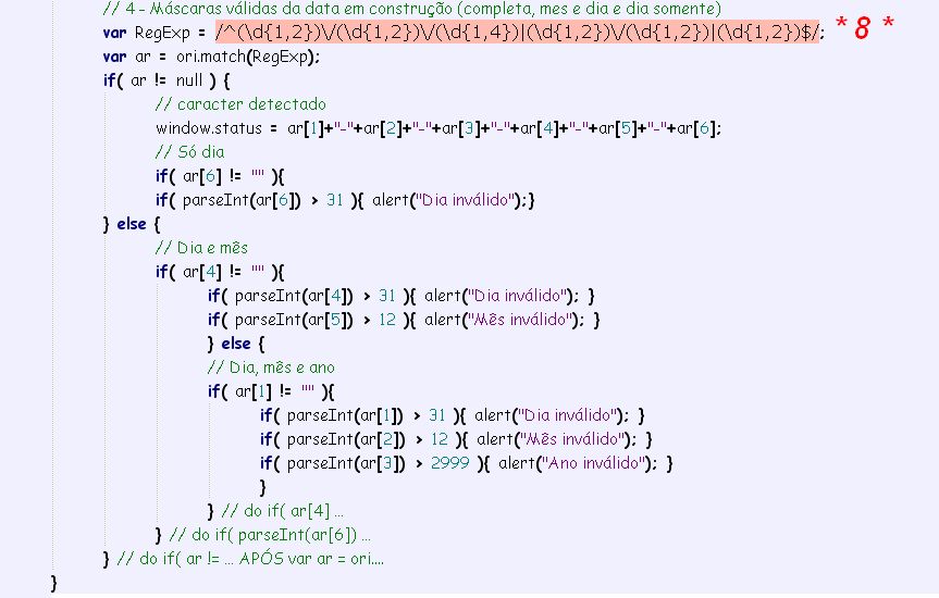 Programação com scripts para WEB: Verificação de digitação em campo ...