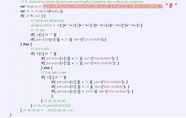 Programação Com Scripts Para Web Verificação De Digitação Em Campo Data Javascript
