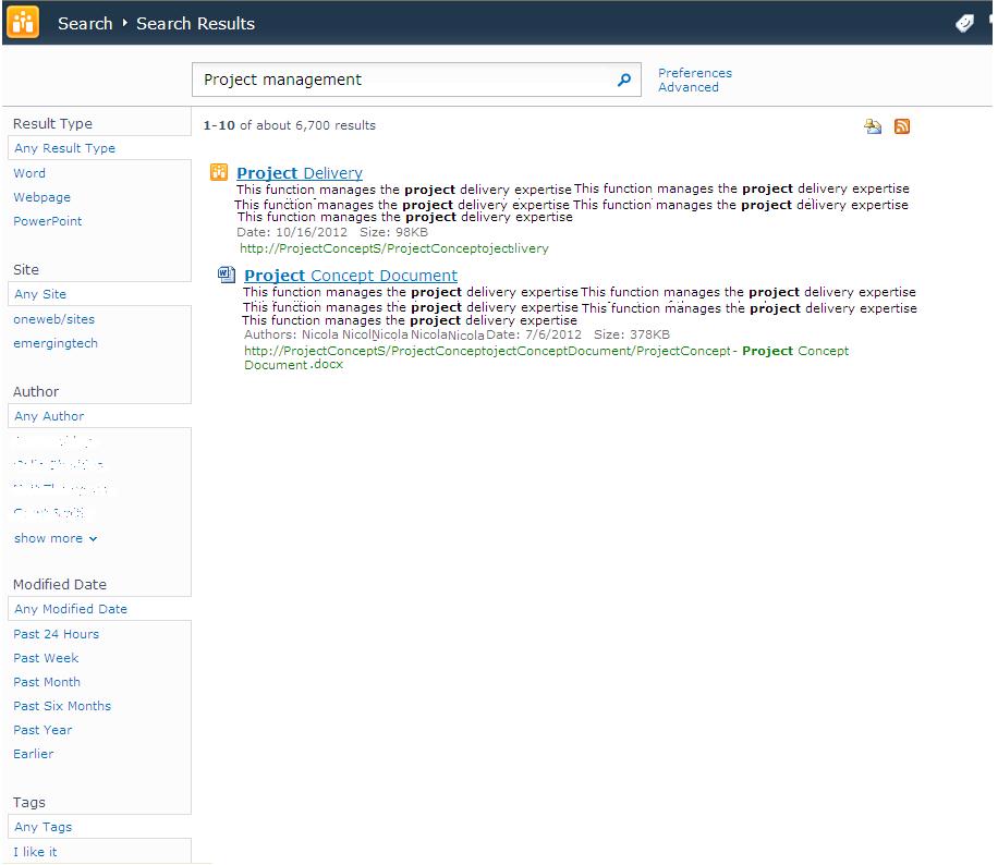 Office365 Tipstricks Issues And More Sharepoint 2010 Search Introduction