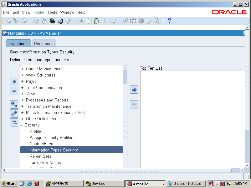 Oracle Apps HRMS : Extra Information Types