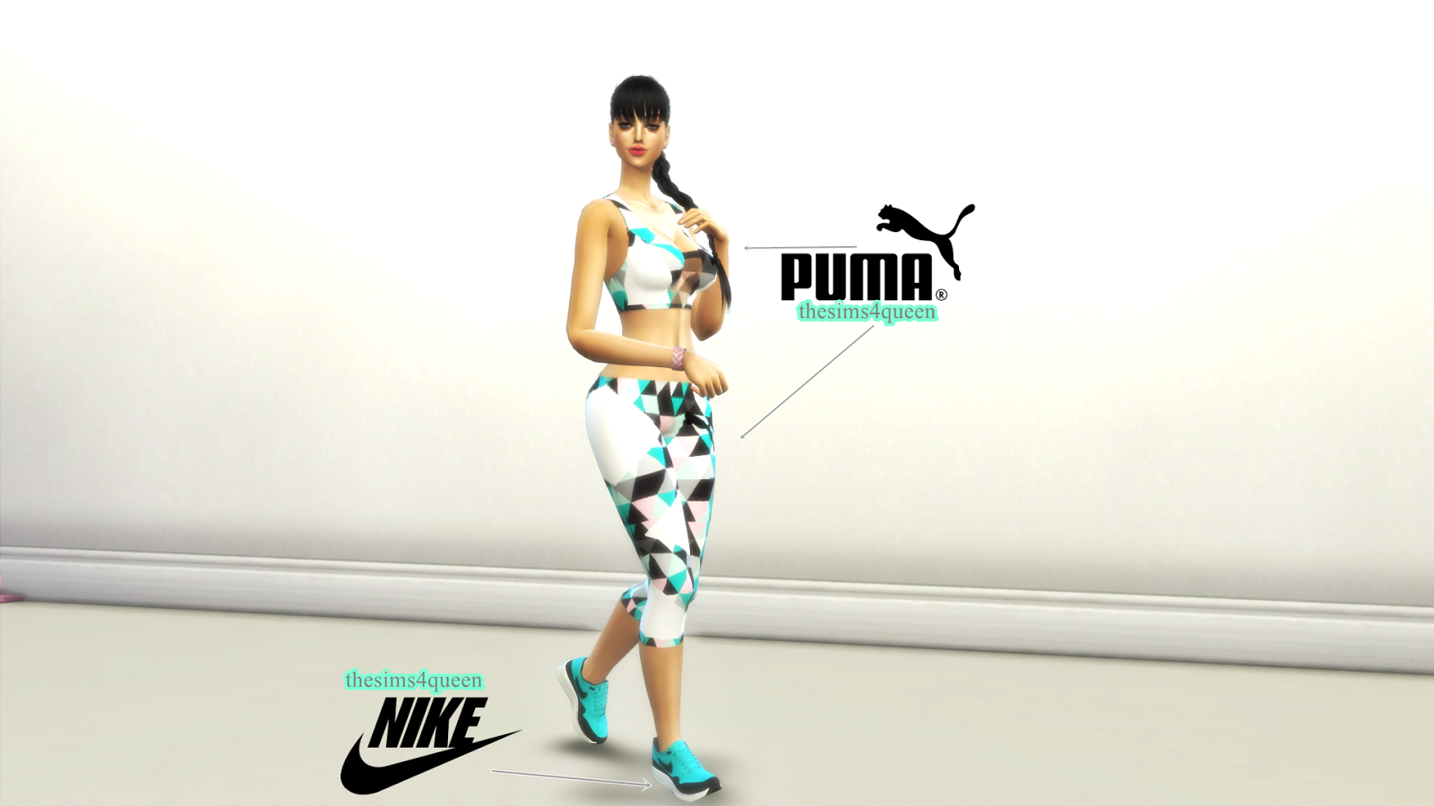 the sims 4 fashion CC download Free: stayl- athlethes puma and naike -sims4