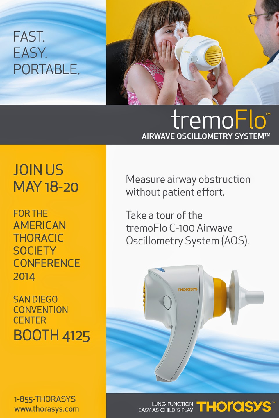 THORASYS: tremoFlo Airwave Oscillometry System at ATS 2014