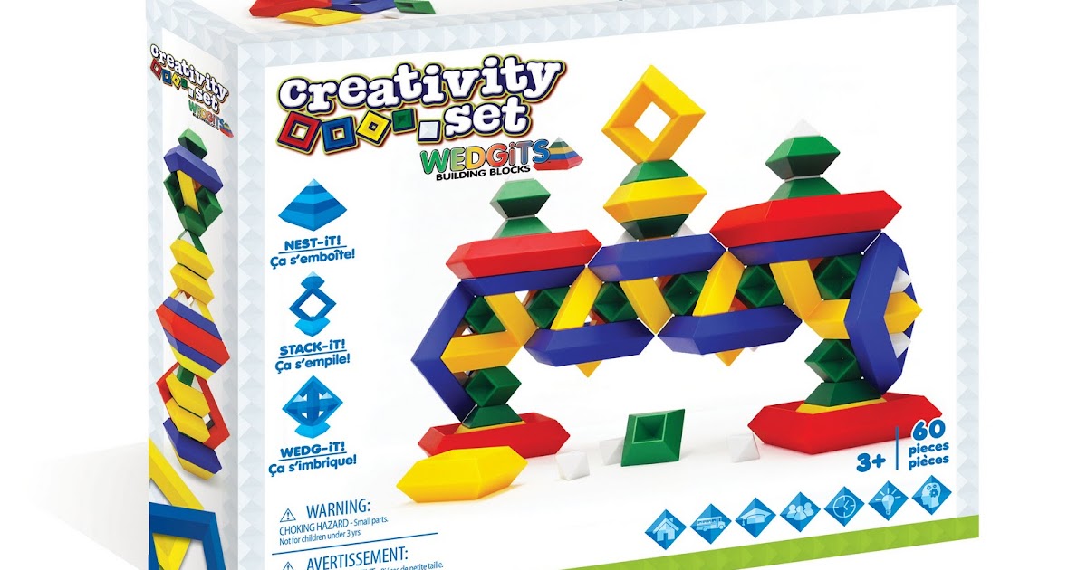 WEDGiTS™ Building Blocks: Getting Creative: WEDGiTS Creativity 60 Piece Set