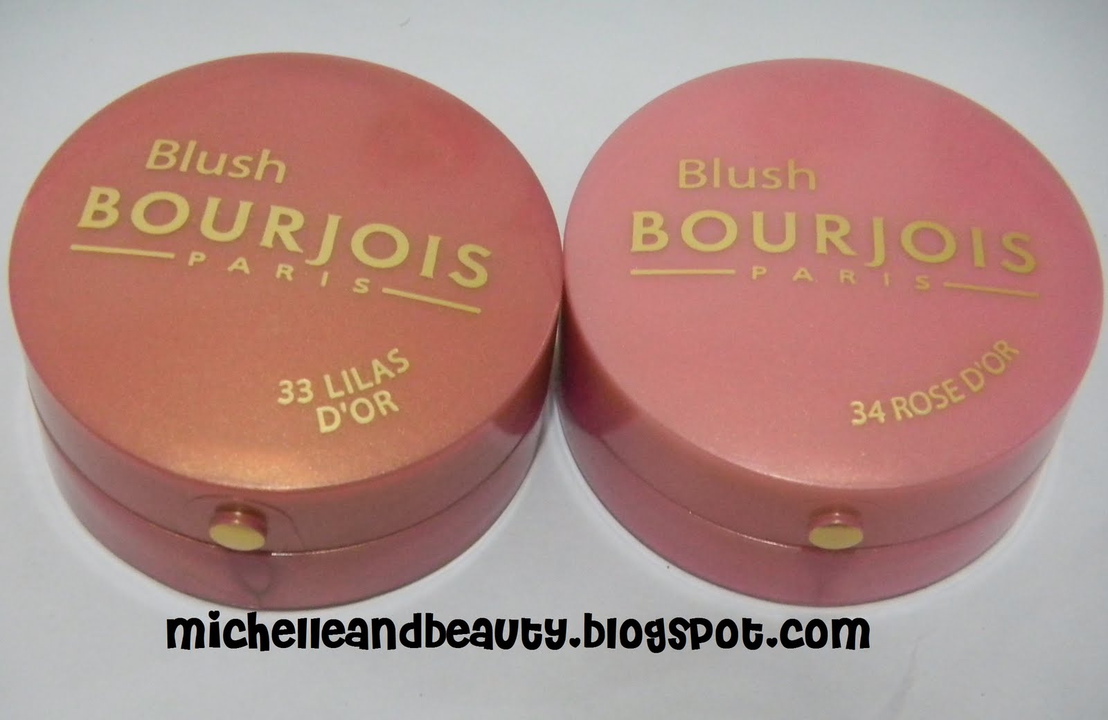 Michelle and Beauty: Bourjois Little Round Pot Blush Rose D'or & Lilas D'or